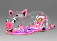 Giant Pink Pig Theme Commercial 18mL Inflatable Fun Land