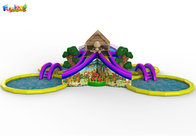 Forest Theme 0.9mm PVC Tarpaulin Inflatable Water Slides