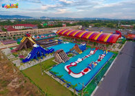 Large Floating Water Parks Rentals 150m Inflatable Water Slides
