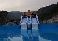 Big Custom Pool 0.9mm PVC Tarpaulin Inflatable Slide For Kids