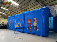 Foldable Kids Tarpaul Cover 0.55mm PVC Inflatable Tunnel Tent