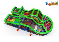 Camouflage Competitive Game U Shape Inflatable Obstacle Course for Army Training