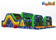 Camouflage Competitive Game U Shape Inflatable Obstacle Course for Army Training