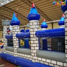 Hot Sale Bouncer Slide Combo Playground Medieval Castle Theme Inflatable Obstacle Course for Kids