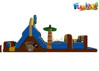 Pirates Theme Kids Playground Inflatable Bouncy Castle Obtacle Course for Rental
