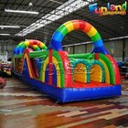 Commercial Land Extreme Inflatable Game Bouncing Jumper Obstacle Course for Rental