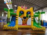 Cartoon Fox Blow Up Slide SGS Indoor Inflatable Bounce Houses