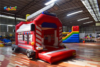 Red White Hire Kids 0.55mm PVC Inflatable Bounce Houses