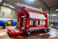 Red White Hire Kids 0.55mm PVC Inflatable Bounce Houses