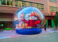 Outdoor Christmas Inflatable Snow Globe With Blowing Snow