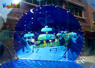 Outdoor Christmas Inflatable Snow Globe With Blowing Snow