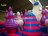 Commercial Round 0.55mm PVC 12m Inflatable Bounce Houses Rental