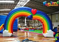 Party Advertising Decoration Blow Up Archway Colorful Rainbow Inflatable Arches for Kids