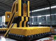 Yellow Black PVC Stunt Jump 8.54m Inflatable Sport Games